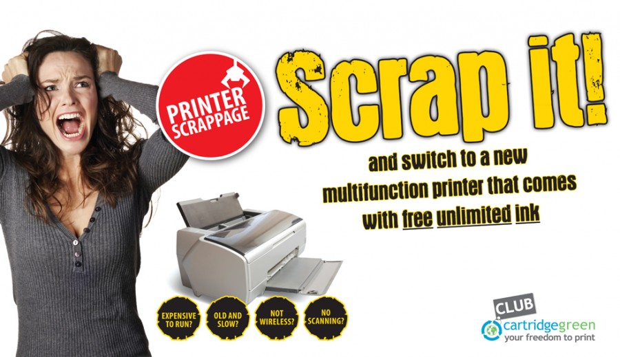 Printer Scrappage – Cartridge Green